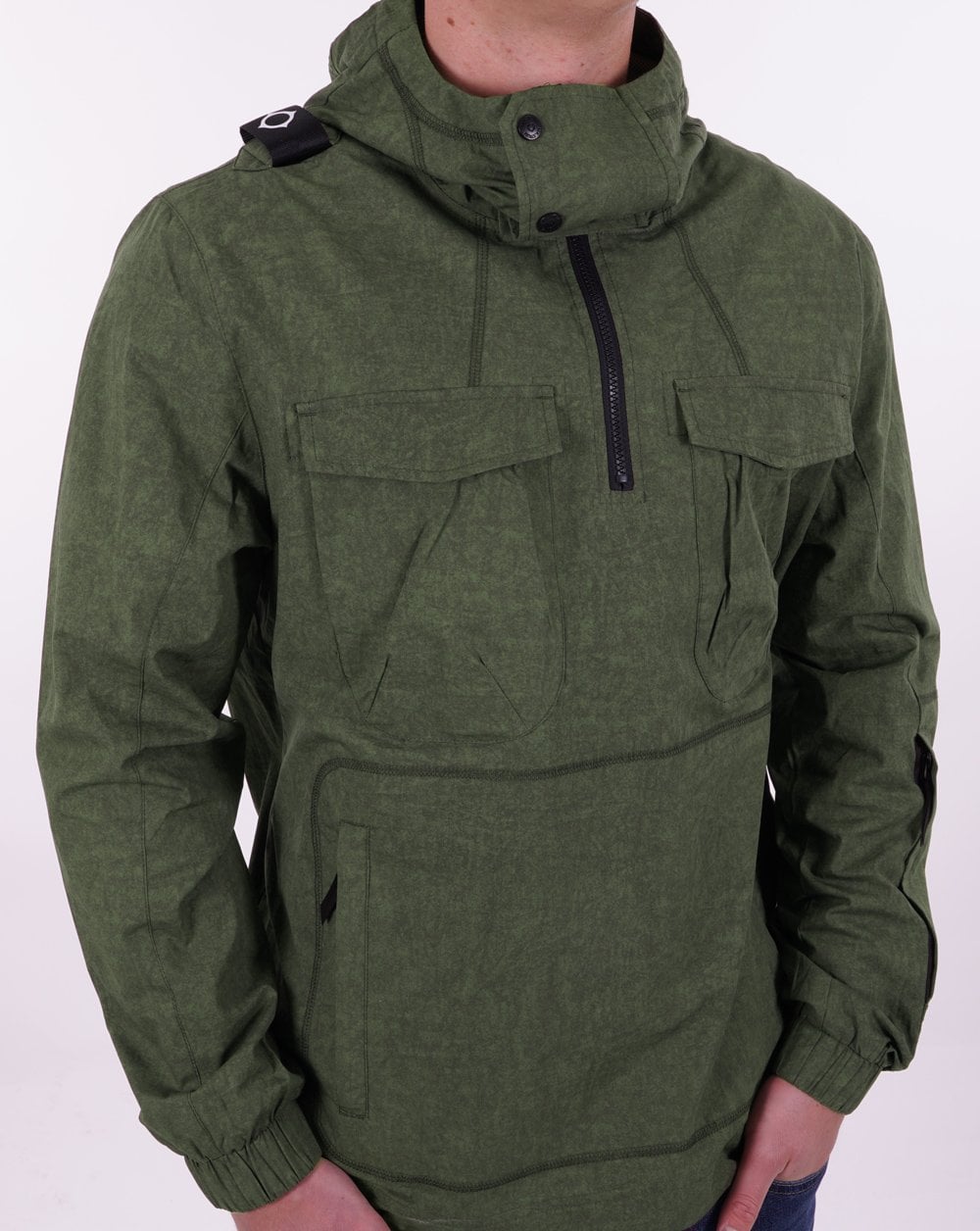 Ma.strum Tie Die Smock Oil Slick Green – 80's Casual Classics