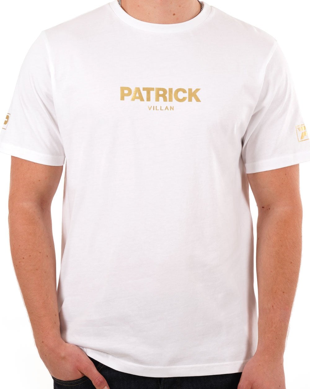 Patrick Villan T Shirt White/Gold – 80's Casual Classics