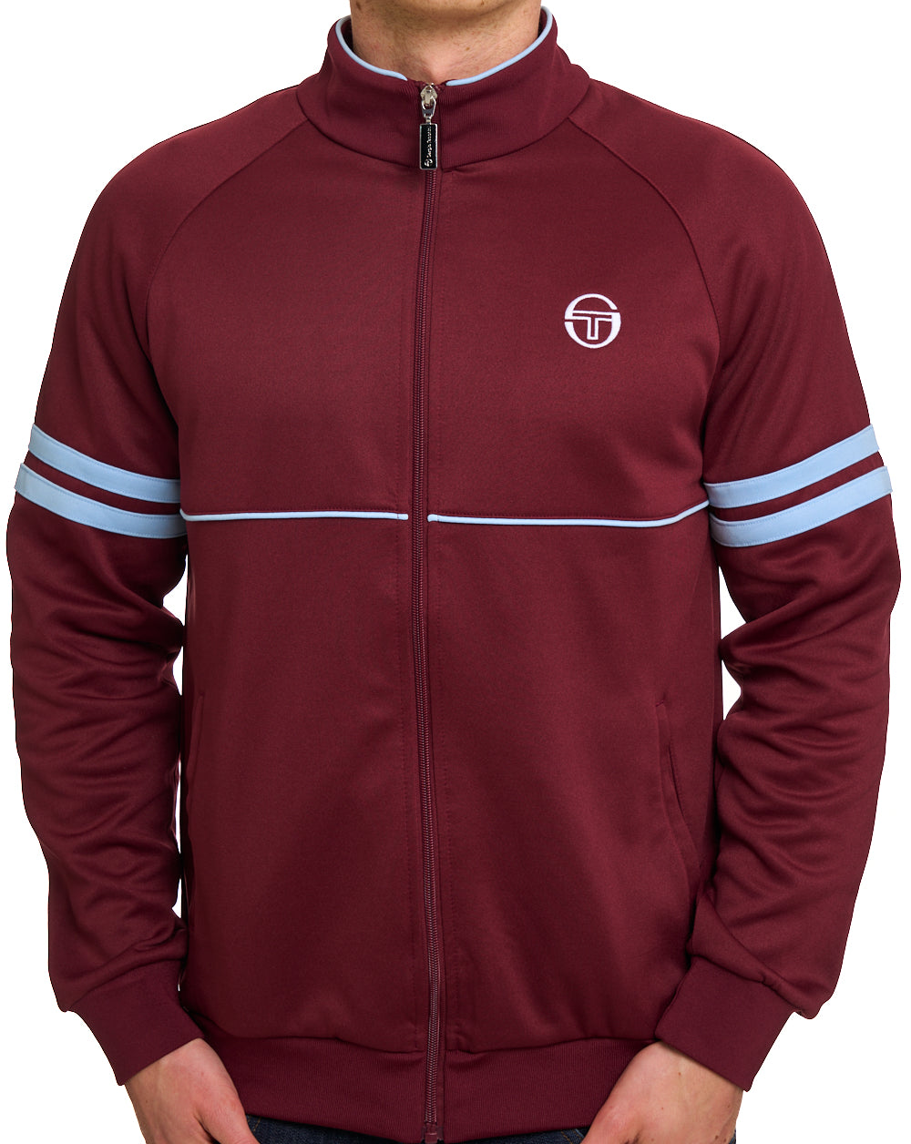 Sergio Tacchini Star Track Top Claret Sky – 80's Casual Classics